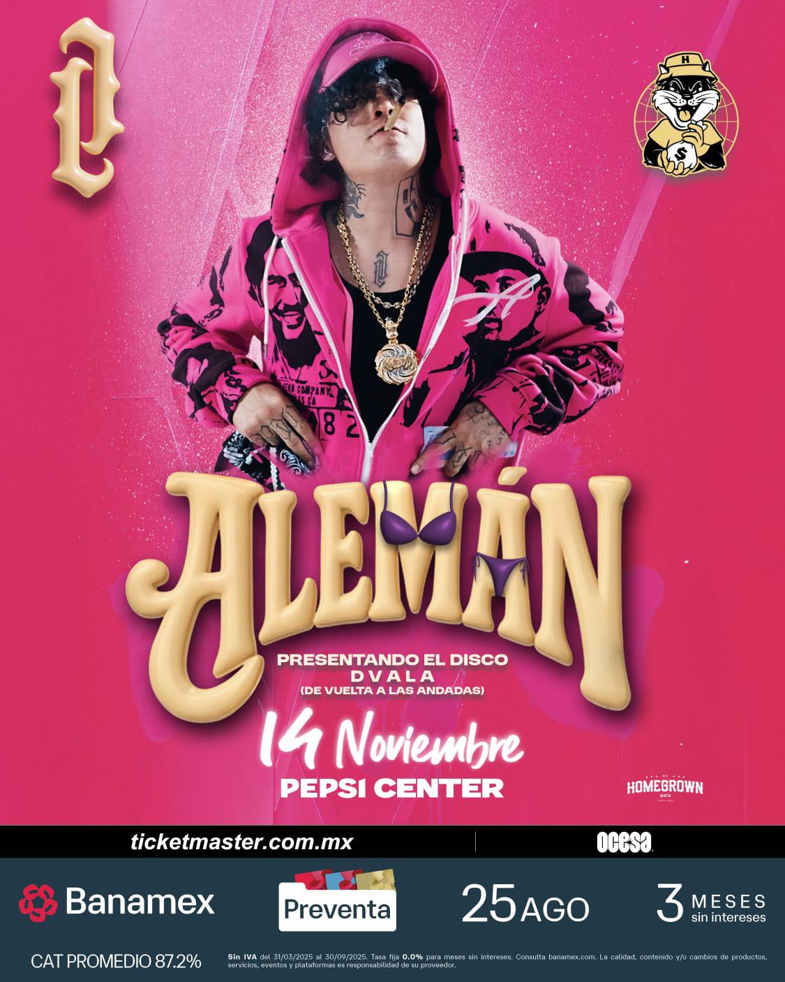 Alemán en el Pepsi Center: el disco DVALA en todo su esplendor para la CDMX